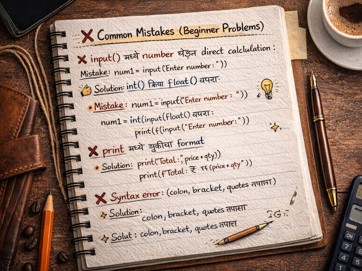 Python Input and Output in Marathi | Python माहिती मराठीत