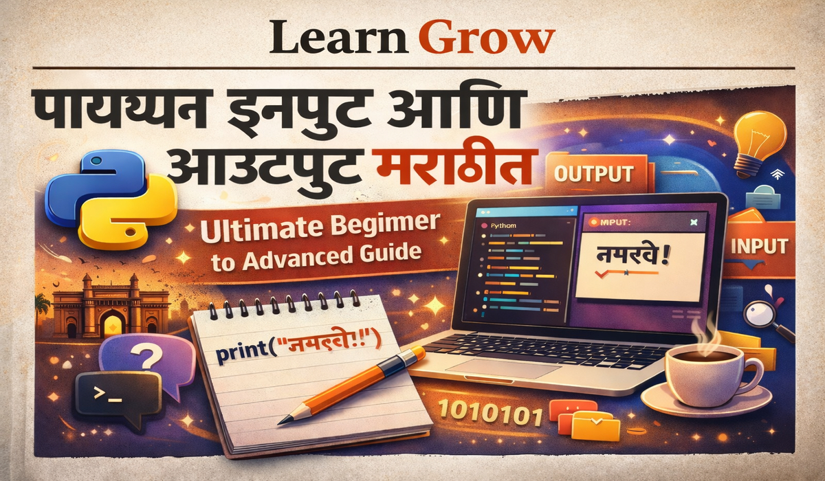Python Input and Output in Marathi | Python माहिती मराठीत